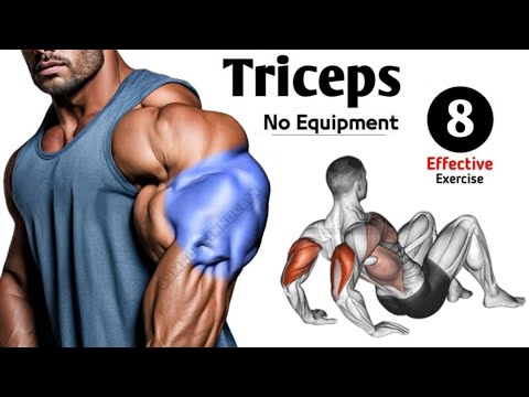 Best Effective Triceps Exercises at Home (No equipment) 🎯