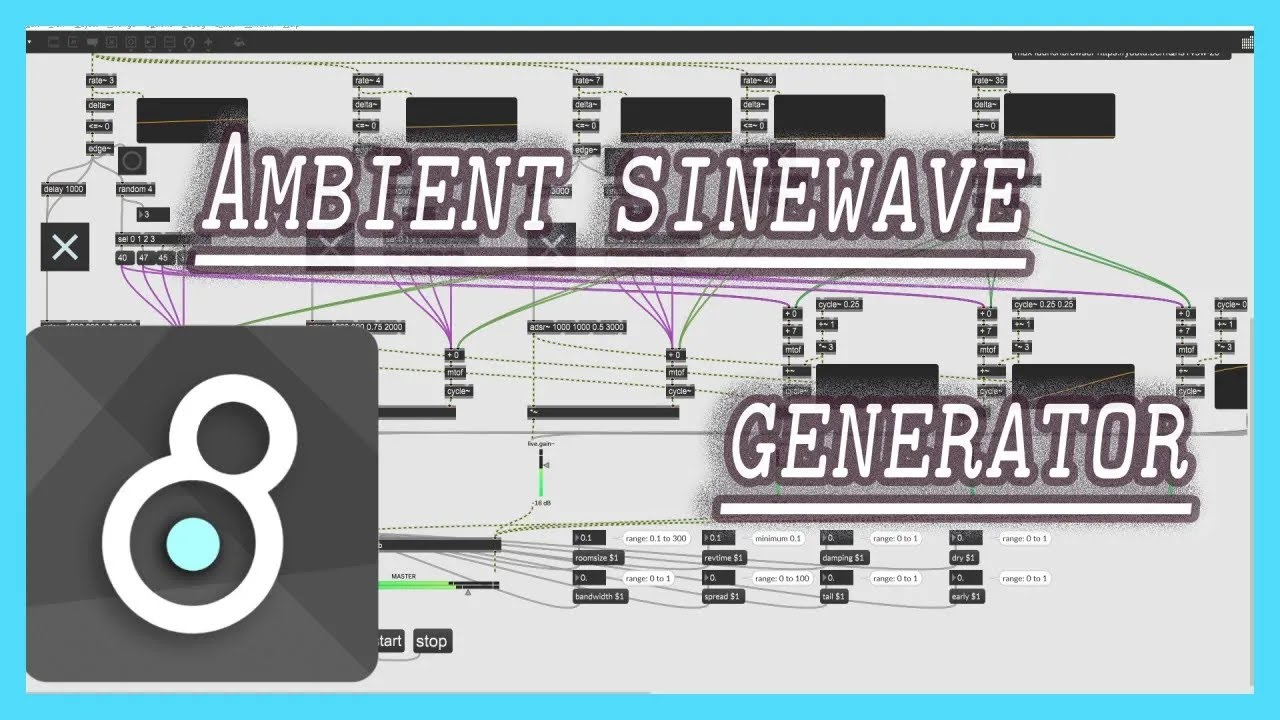 1 Hour Ambient generative patch - Max Msp