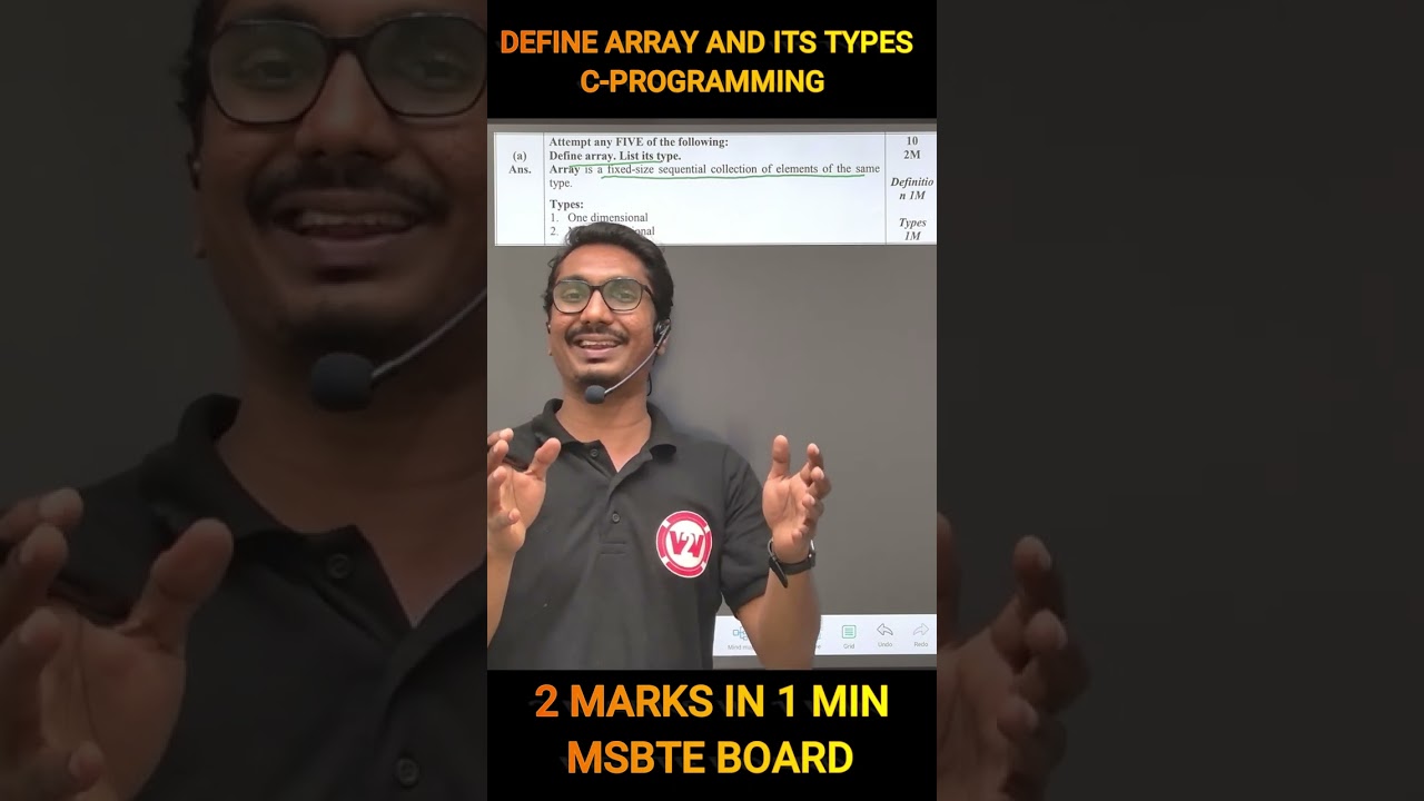 Define Array and its types in C | Akshay sir | PIC Diploma sem-2