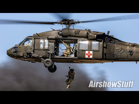 Wisconsin National Guard Combined Arms Demonstration - EAA AirVenture Oshkosh 2024
