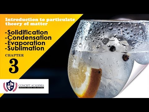 Solidification, Condensation, Sublimation and Evaporation | Concept Academia