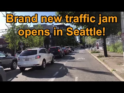 A traffic jam on Seattle’s new Belltown Neighborhood Highway – Seattle ...