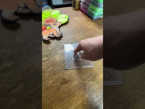 Melting pegboards is BAD, but you do you! Pixel Perler Bead