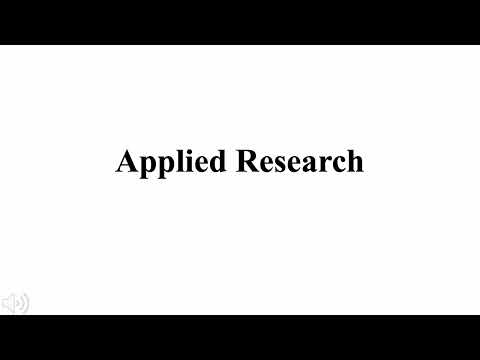 Basic and Applied Research