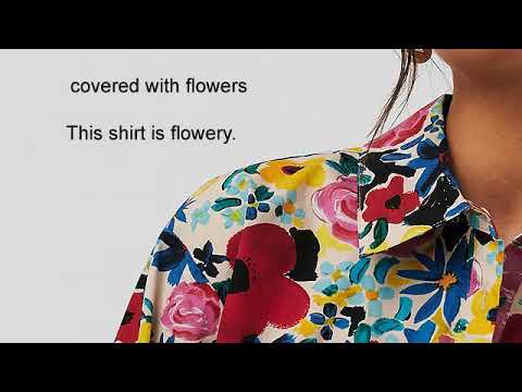 flowery meaning | Vocabulary for Kids | Children's Dictionary | Learn English Vocabulary
