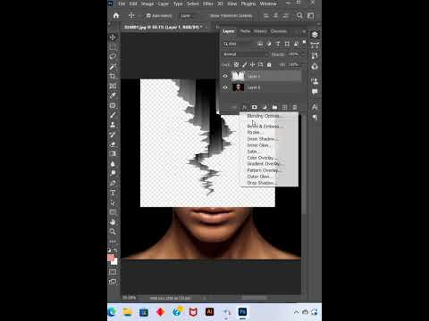 How to make 3D cracked face in Photoshop 2023/#shorts #graphicdesign #photoshop #doubleexposure