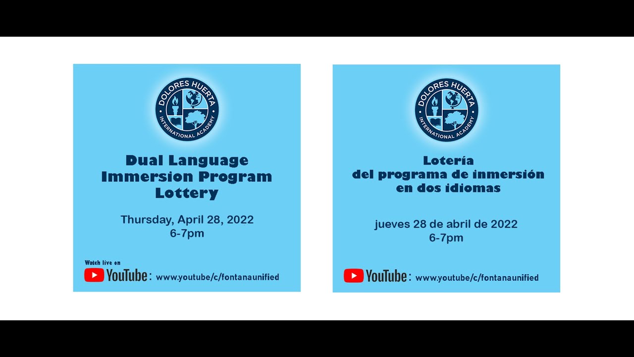 Dual Language Immersion Program Kindergarten Lottery (DHIA)
