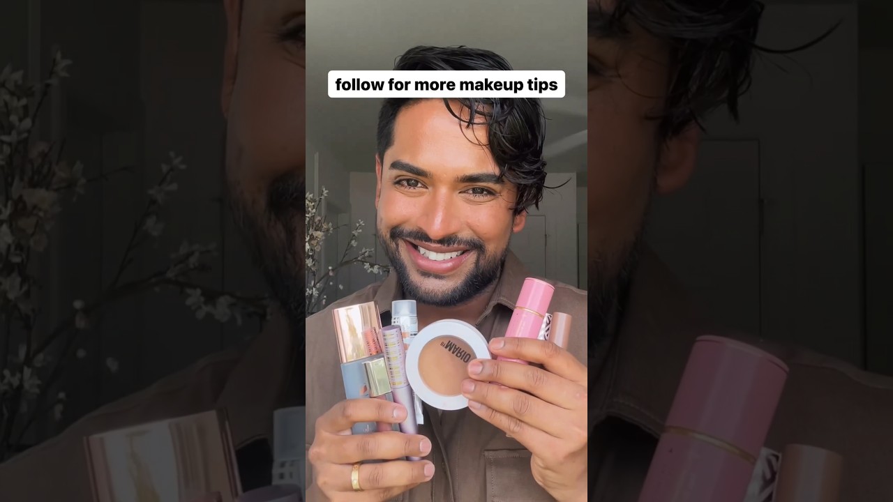 EASY MINIMAL MAKEUP ROUTINE 🔥 #makeuptutorial #makeup #minimalmakeup #brownskinmakeup