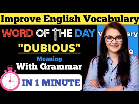 Dubious: Meaning and Example| Grammar