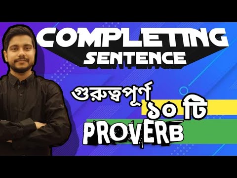Completing sentence proverbs
