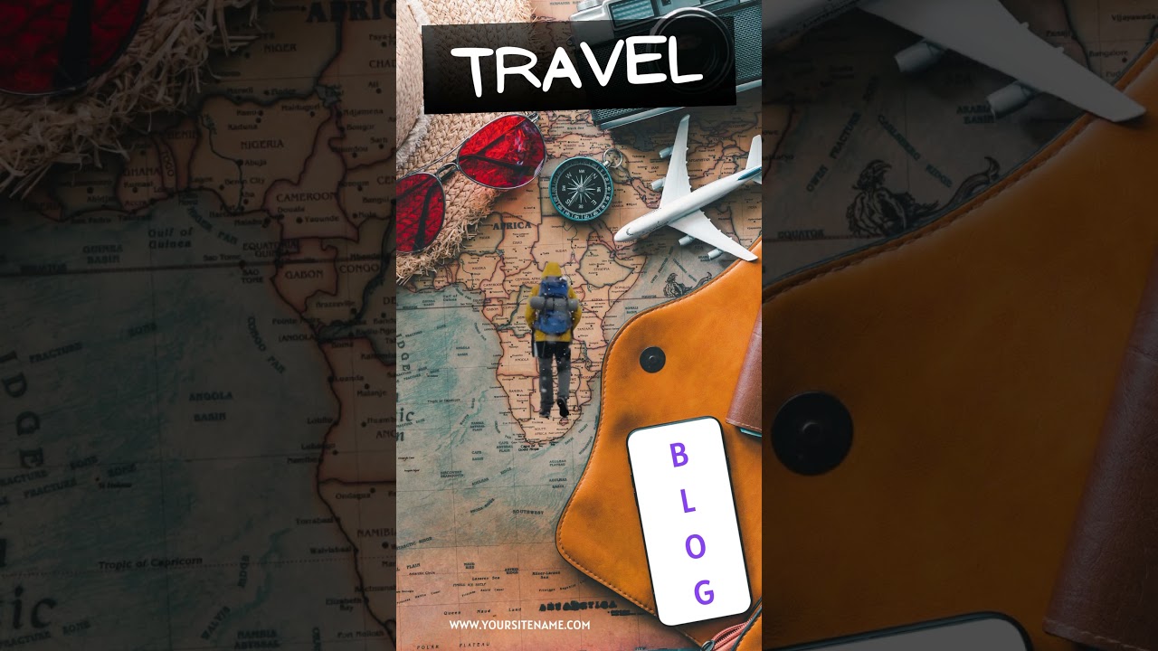 Travel Template | Canva Templates | #canva #shorts #travel canvatemplates