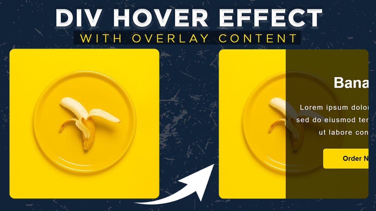 Overlay content hover effect with html and css only with source code || HTML AND CSS