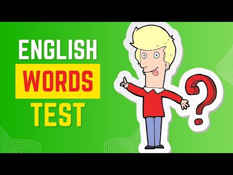 English Words Test 1 | English Word Meaning Test | English Words Quiz | Test Your Vocabulary NOW!