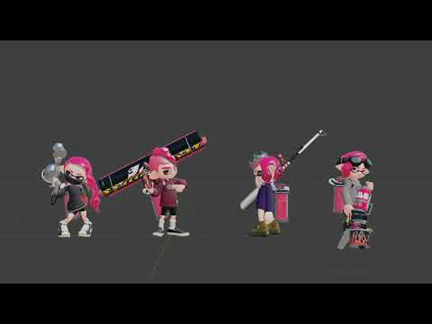 Steam Community :: Video :: [Splatoon Blender] My full team