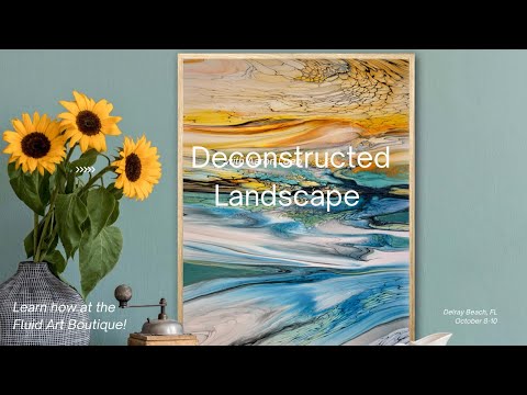 419. How To Create A Breezy Split-Color Deconstructed Landscape!!! / blow dryer art design