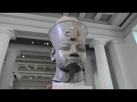 British Museum London, a quick look at the Egyptian Sculptures, Short Video, March 2020