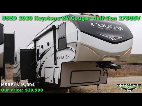 Zoomers RV | USED 2020 Keystone RV Cougar Half-Ton 27SGS (Zoomers Stock #2617)