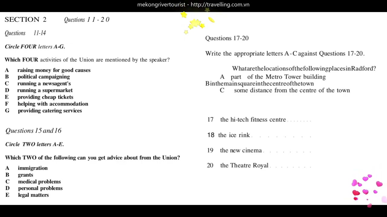 Cambridge IELTS 2 Listening Test 3 with Answer Key (26,04, 2021)