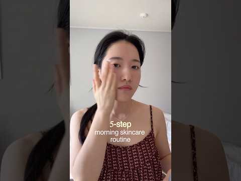 5-step Korean morning skincare routine 🤍 #shorts