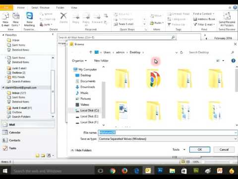 Back up MS Outlook’s Contacts/Address Book - 2013,2010,2007,2003