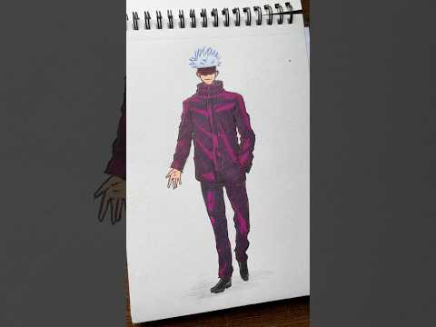Drawing gojo full body || Jujutsukaisen character drawing || #animedrawing #anime #art
