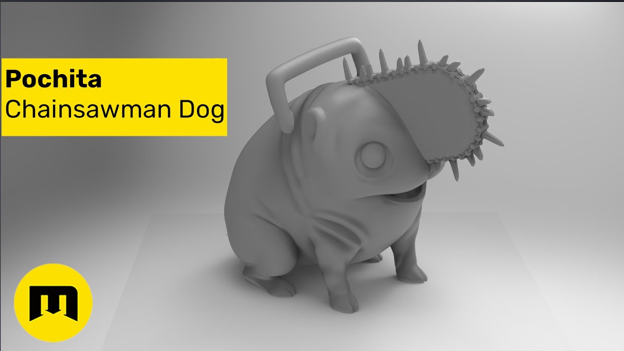 Pochita - Chainsawman Dog (3D model ready for 3D printing)