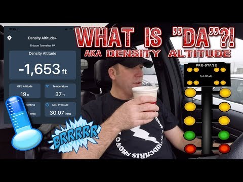 What is DA, aka Density Altitude?