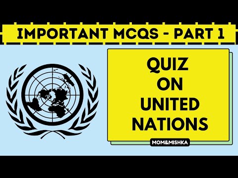 United Nations Quiz - in English - Special Quiz for World UN day - International UN Day - 25 MCQs