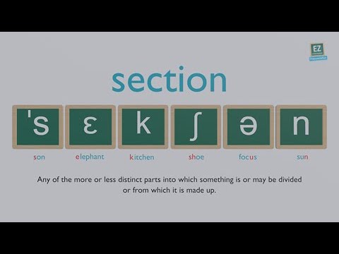 How to pronounce section ?