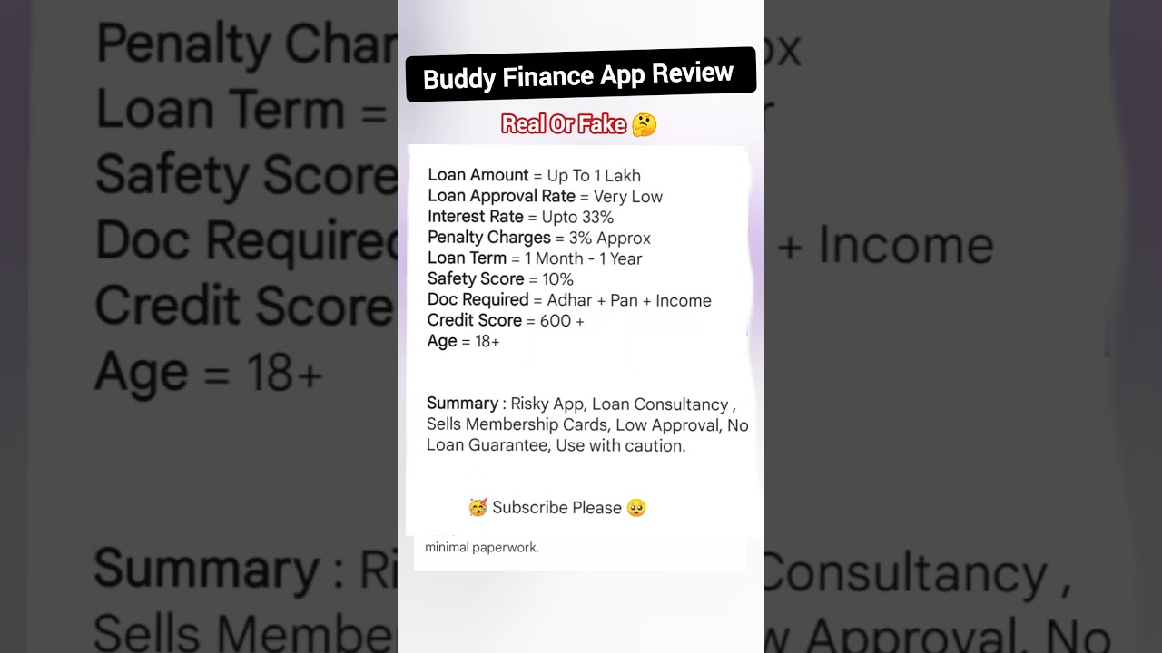 Buddy Finance Loan App Review ✅ Real Or Fake 🤔 #buddyfinance