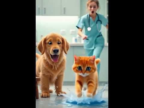 The Great Escape Cat & Dogs Hilarious Vet Adventure