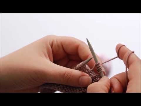 (K1, yo, k1, yo, k1) Increase, Knitting Stitch Tutorial