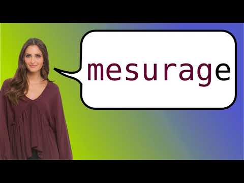 How to say 'measurement' in French?
