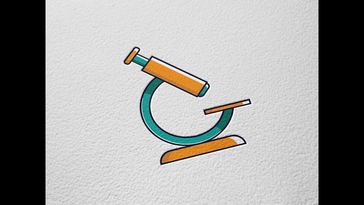 Microscope Vector Icon Adobe Illustrator Tutorial