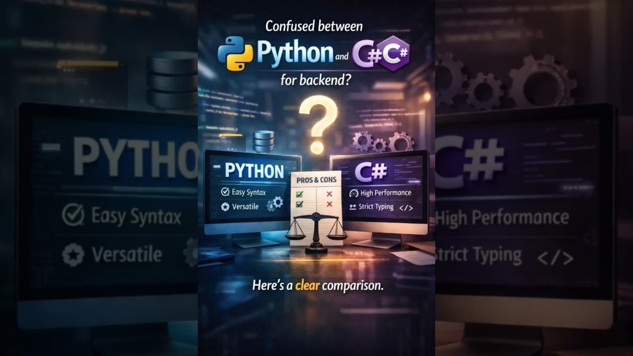 Python vs C# for Backend  Which Should You Choose  #python #c# #backend #webdevelopment  #backend