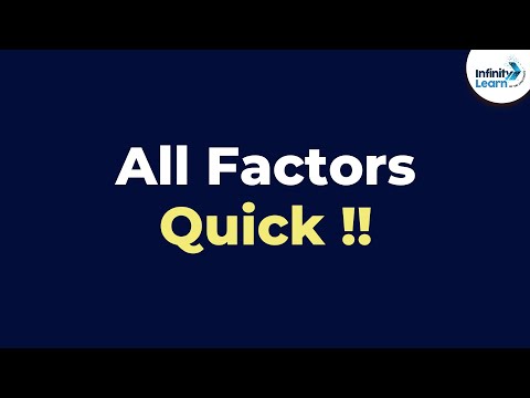 All Factors | Fun Math | Don't Memorise