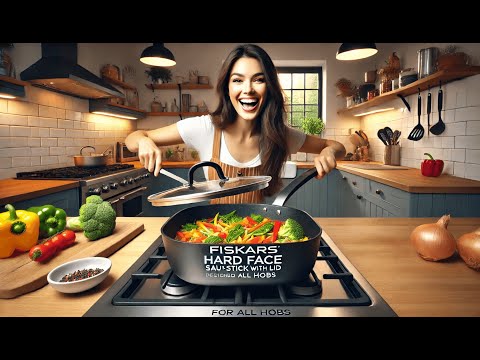 π³ Fiskars Hard Face Saute Pan with Lid, Suitable for All Hobs, Scratch-Resistant Review π₯