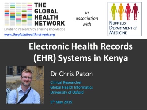 Dr Chris Paton - Electronic Health Records (EHR) Systems in Kenya