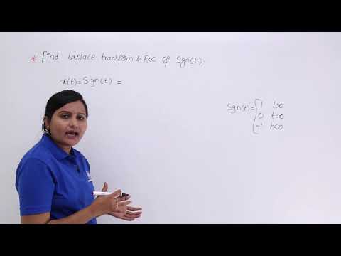 Laplace Transform of Signum Function Video Lecture - Crash Course (English) for Electrical ...