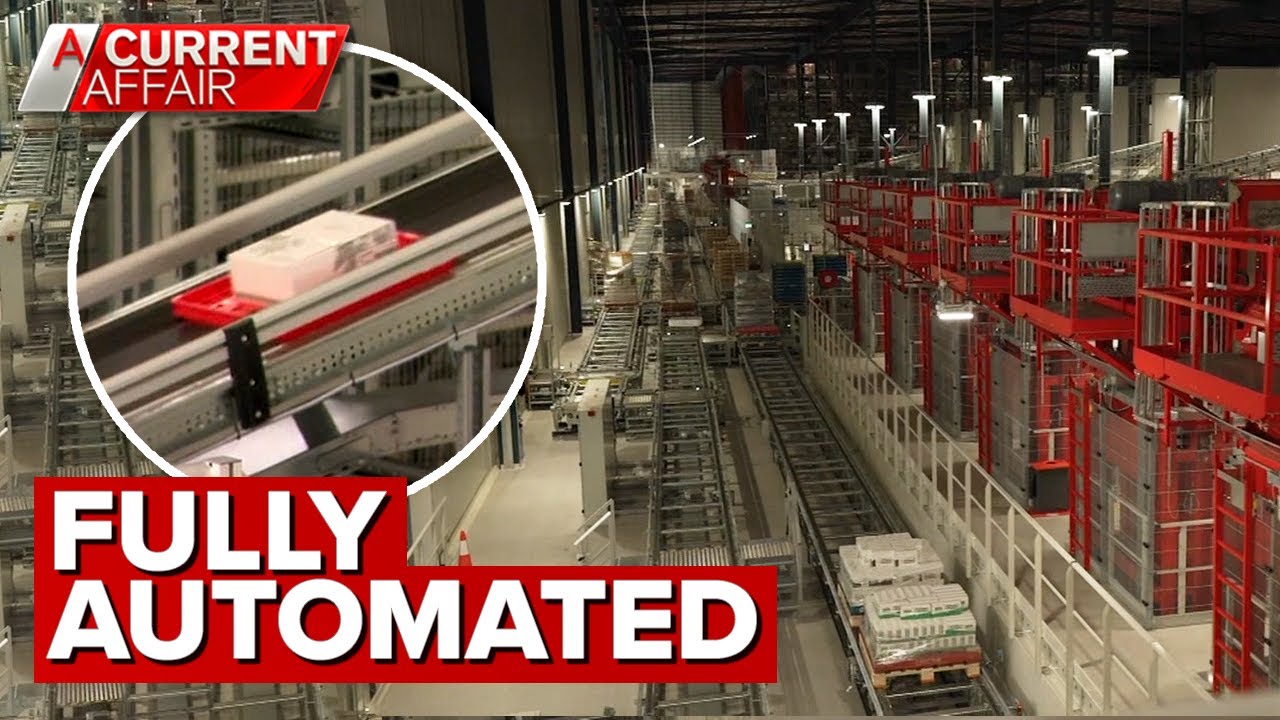 Supermarket giant reveals Australia's first fully automated distribution centre | A Current Affair
