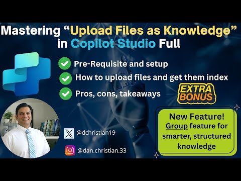 Copilot Studio: Add Files as Knowledge