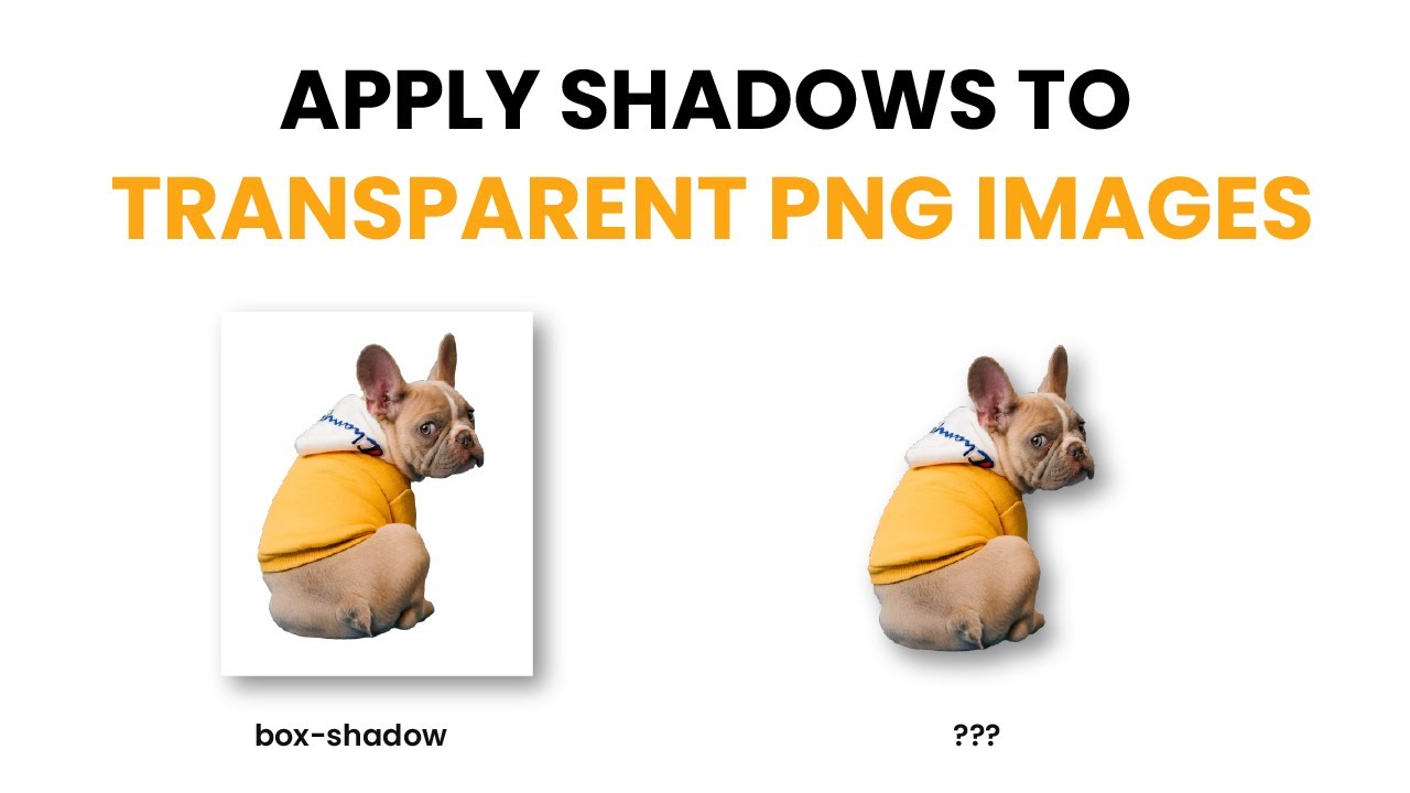 Apply Shadows To Transparent PNG Images With CSS