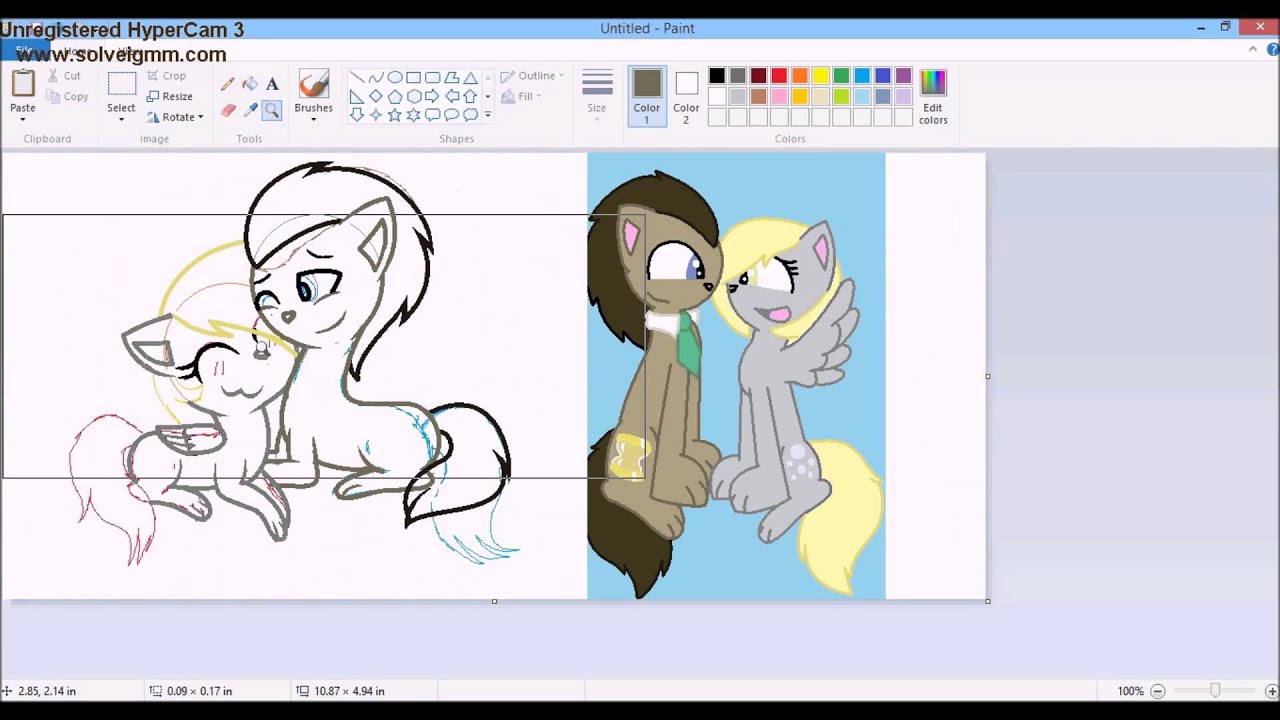 Catpony DerpyWhooves speedpaint