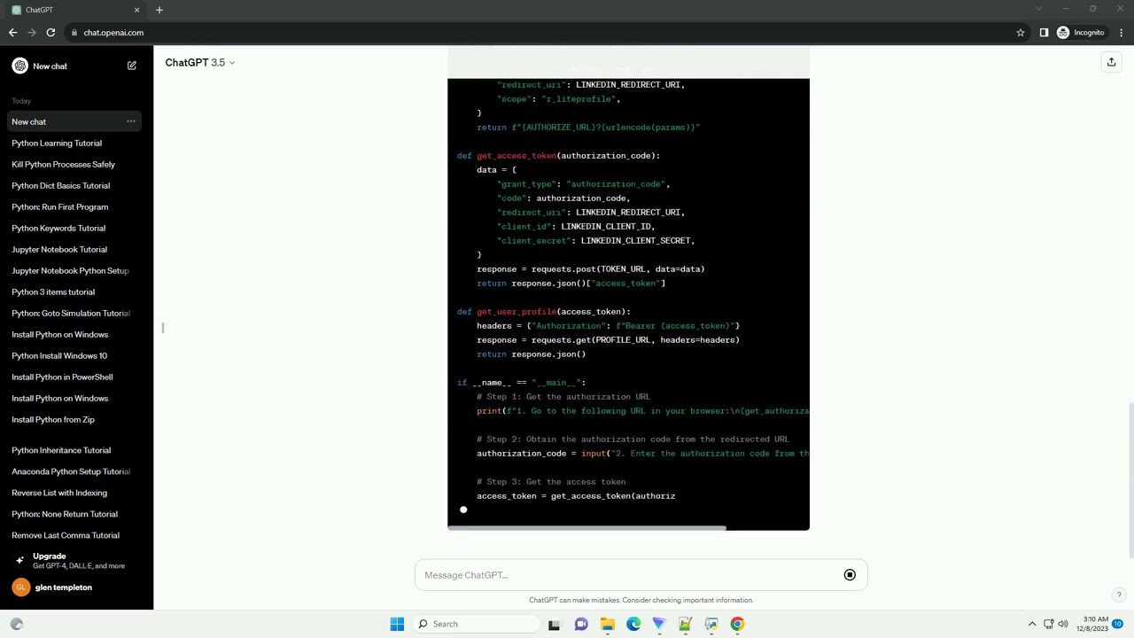 linkedin api python github