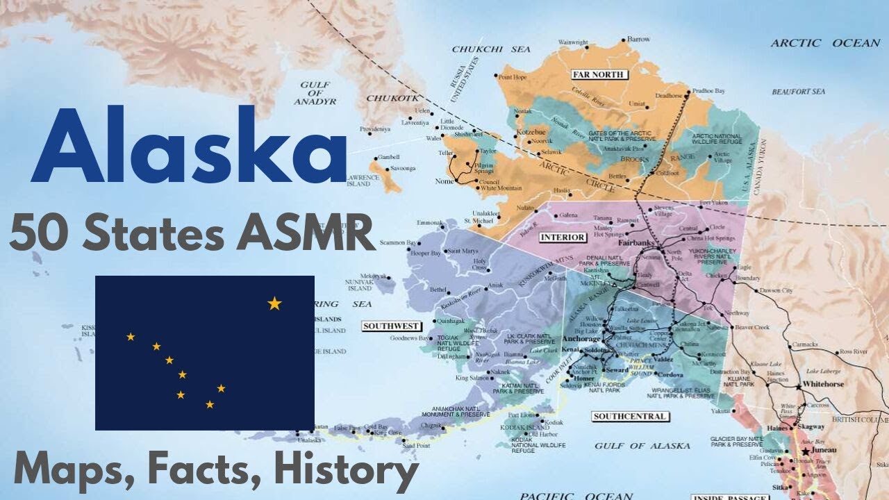 [ASMR] State Map Geography Part 11: Alaska