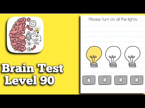 Brain test Level 90 please turn on all the lights Walkthrough