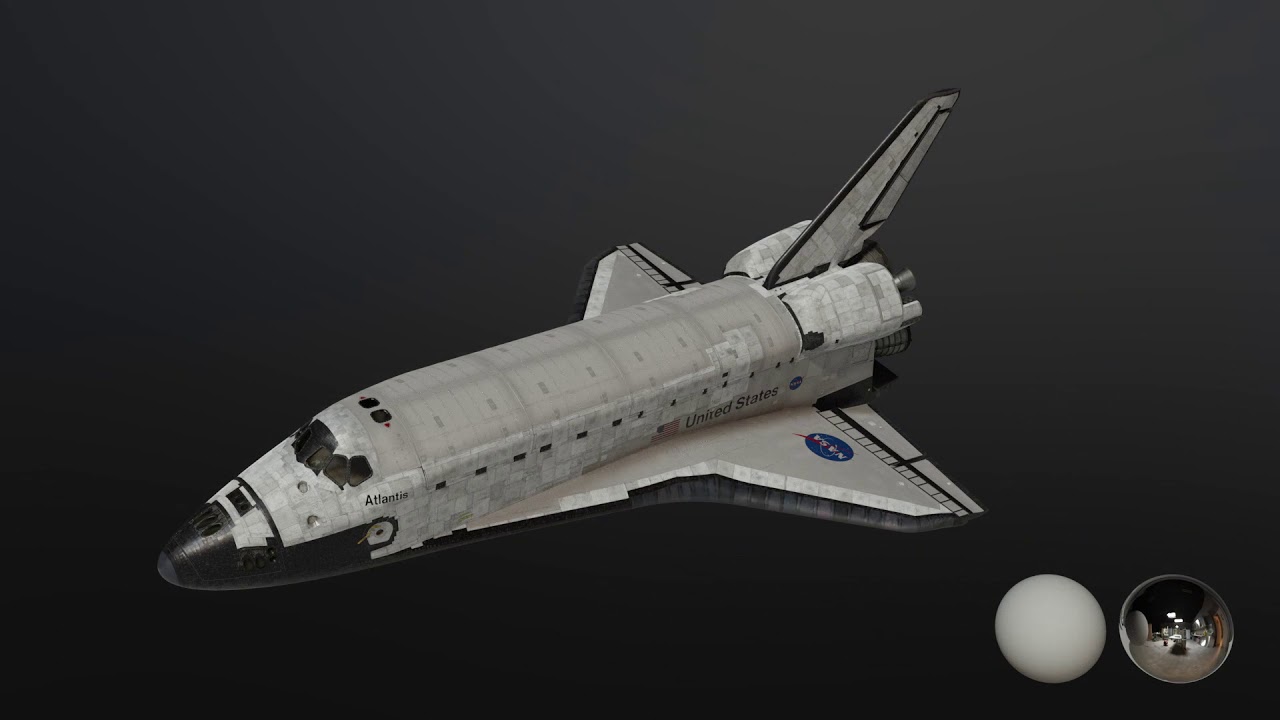 Turntable Space Shuttle Atlantis