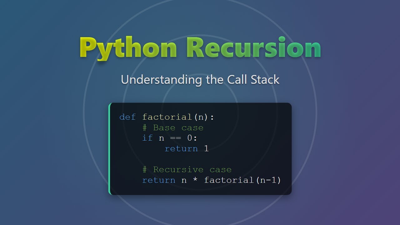 Python Recursion for Beginners: Understanding Recursion and Call Stack