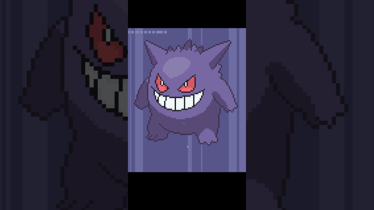How to pixel Gengar #pokemon #gengar #pixelart
