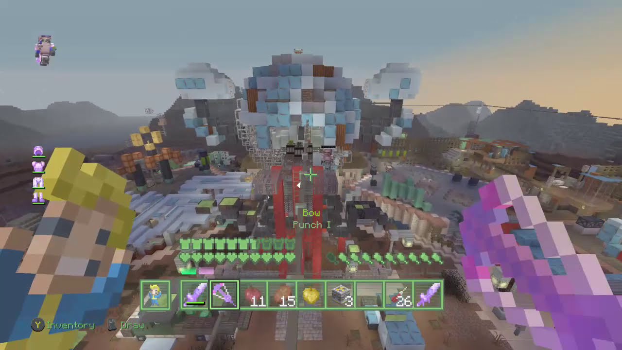 Minecraft console - battle mini game atomic map